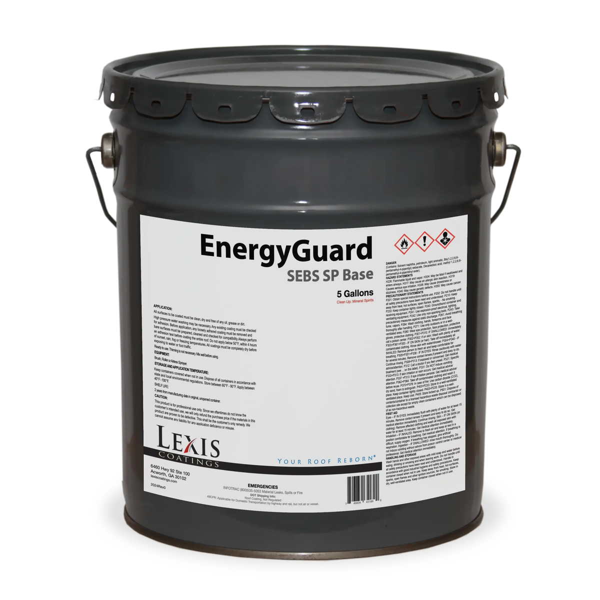 Roof Coating: EnergyGuard SEBS SP Base 5g Light Yellow — RoofCoatings.com